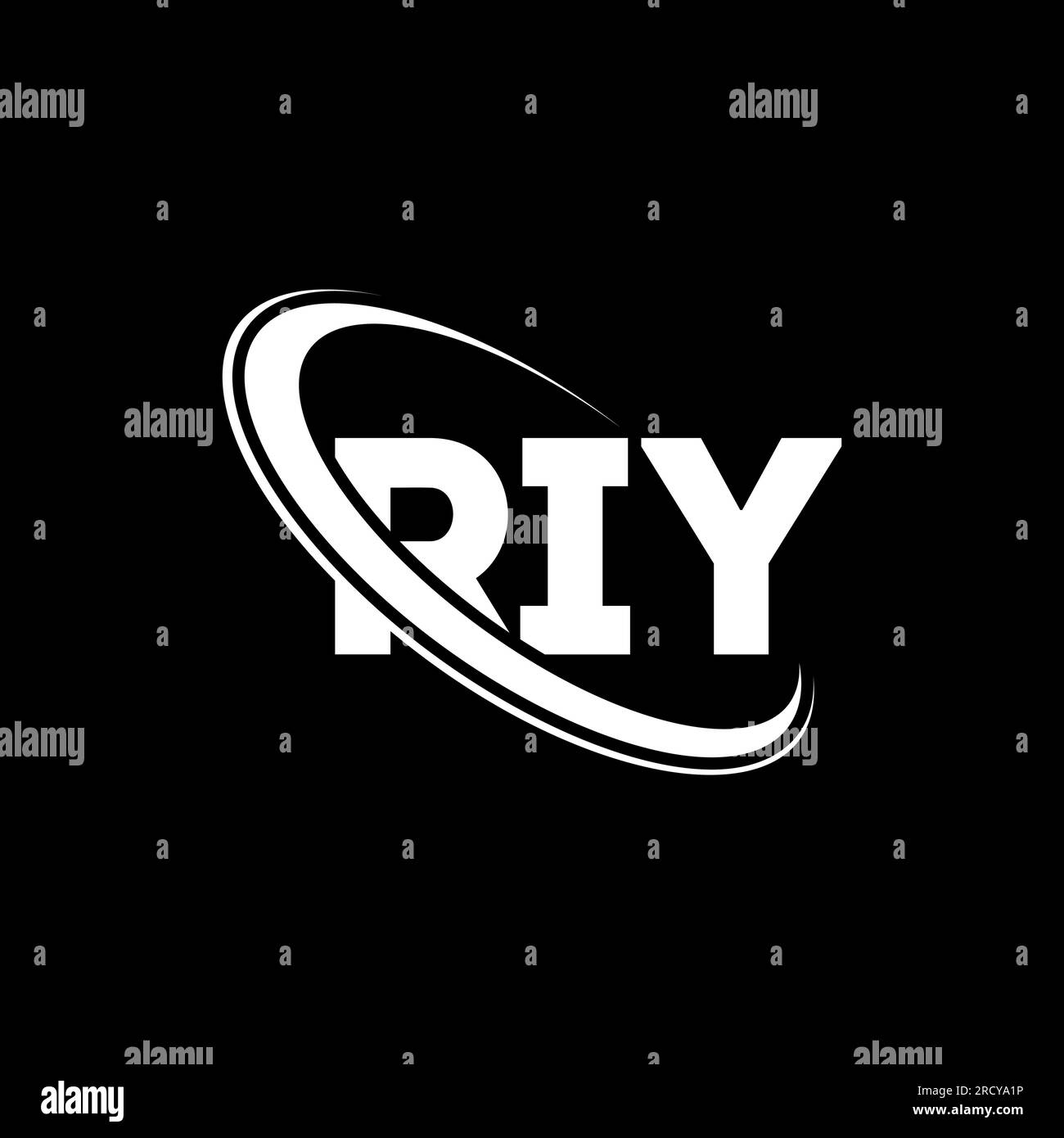 RIY logo. RIY letter. RIY letter logo design. Initials RIY logo linked ...