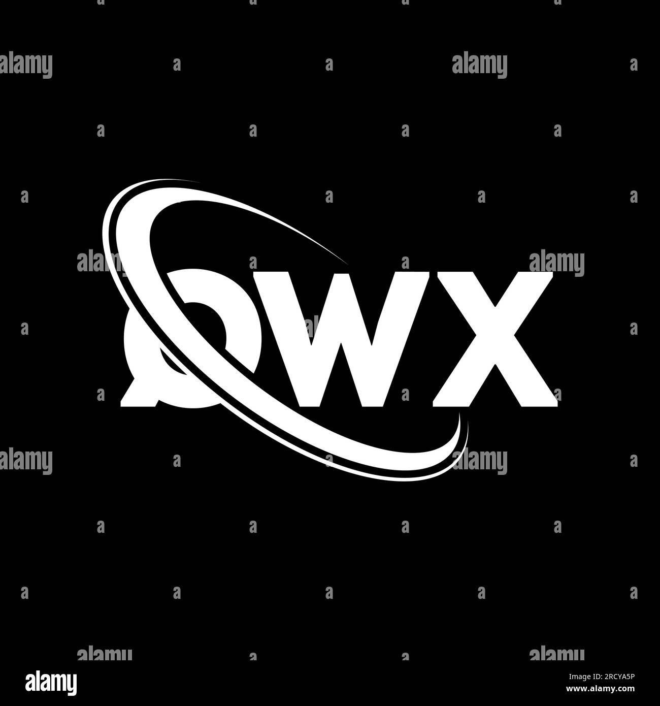 QWX logo. QWX letter. QWX letter logo design. Initials QWX logo linked ...