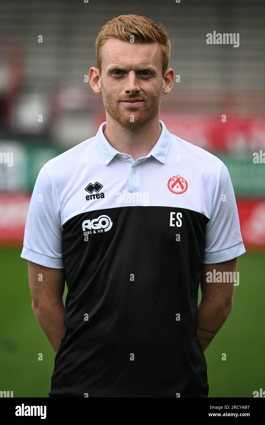 Kortrijk, Belgium. 17th July, 2023. Kortrijk's head coach Edward Still ...