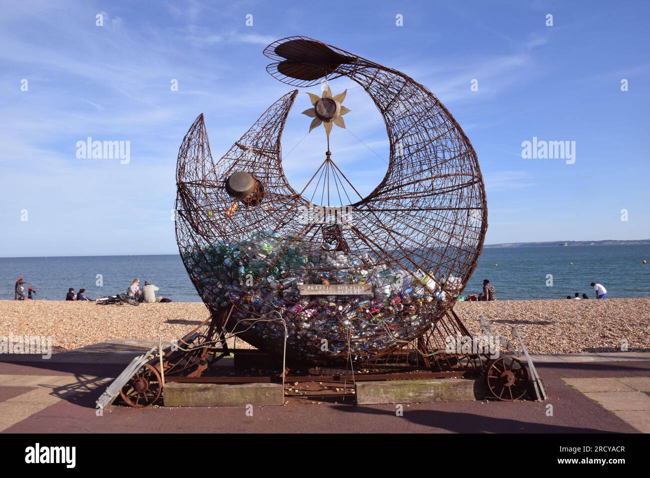 Treadgold Fish sculpture for collecting plastic bottles for recycling ...