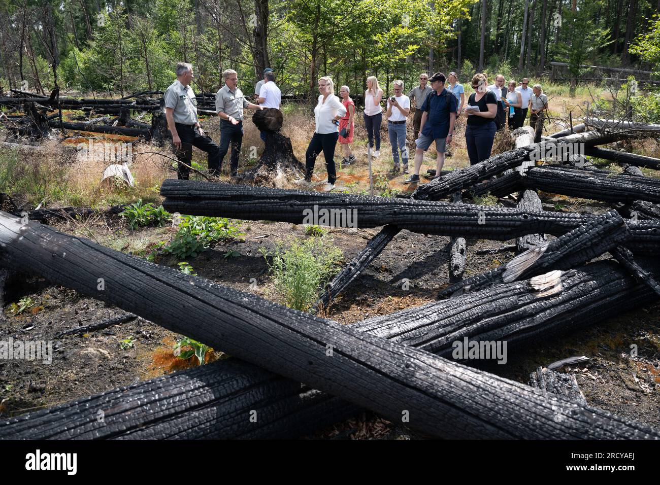 Schmilka, Germany. 17th July, 2023. Barbara Klepsch (CDU, M), Minister ...