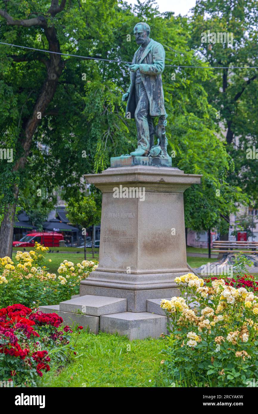 Belgrade, Serbia - June 28, 2023: Monument to Josip Pancic Botanist ...