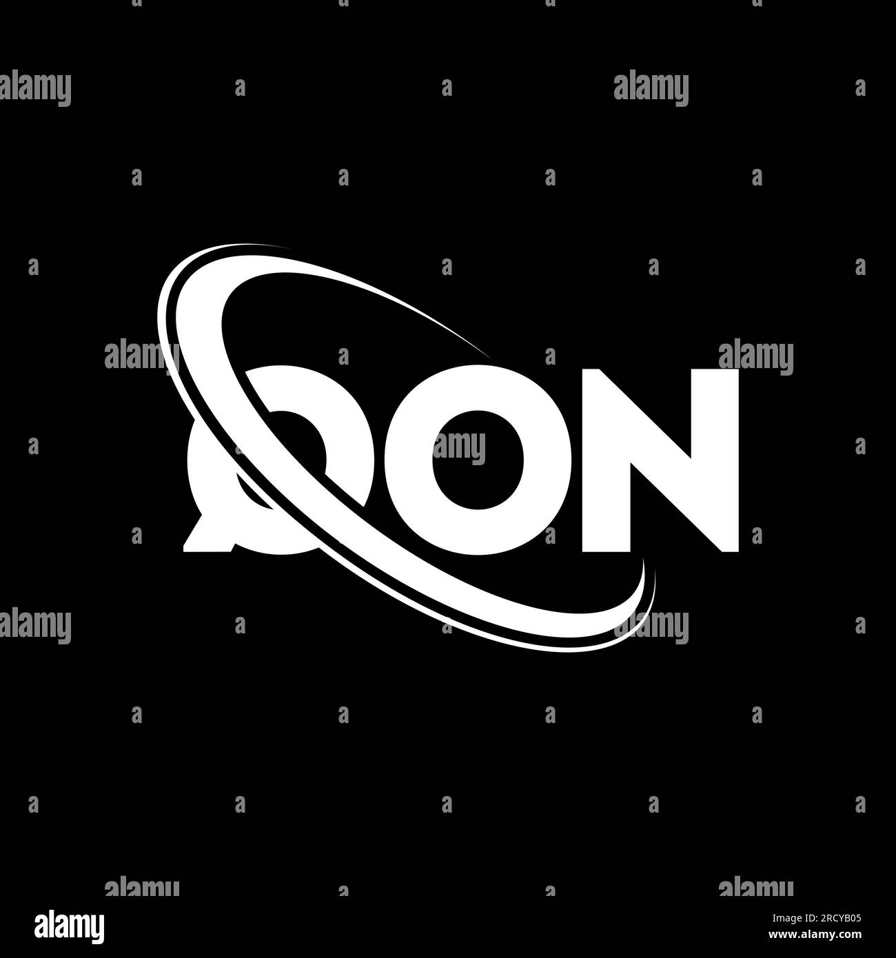 Qon logo design hi-res stock photography and images - Alamy