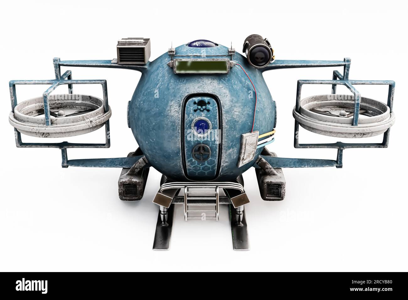 space capsule isolated on white background 3d illustration Stock Photo ...