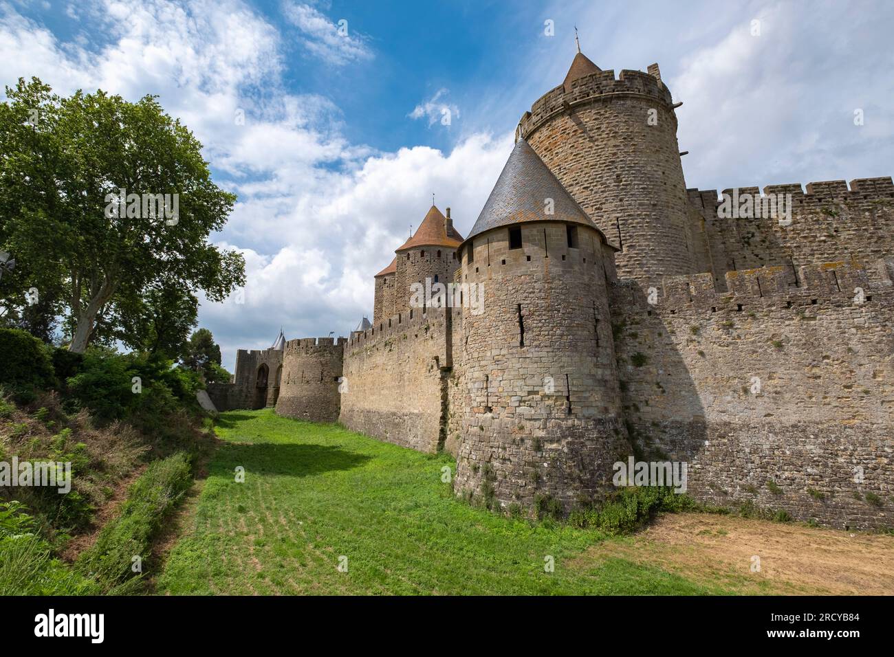 Carcassonne is a French fortified city in the department of Aude ...