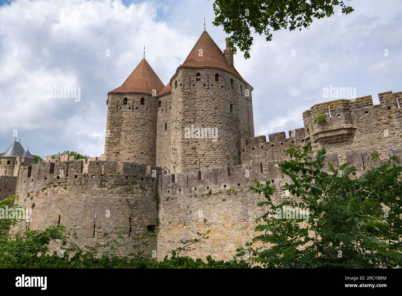 Carcassonne is a French fortified city in the department of Aude ...