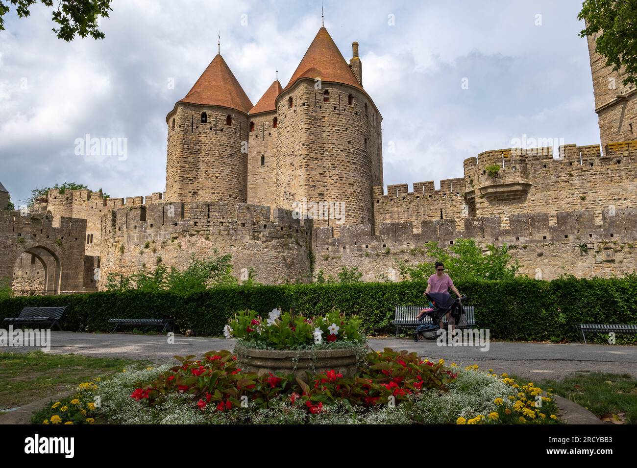 Carcassonne is a French fortified city in the department of Aude ...