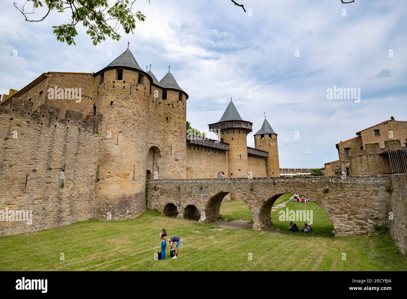 Carcassonne is a French fortified city in the department of Aude ...