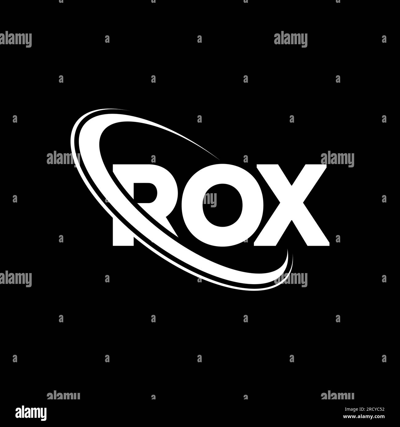 ROX logo. ROX letter. ROX letter logo design. Initials ROX logo linked ...