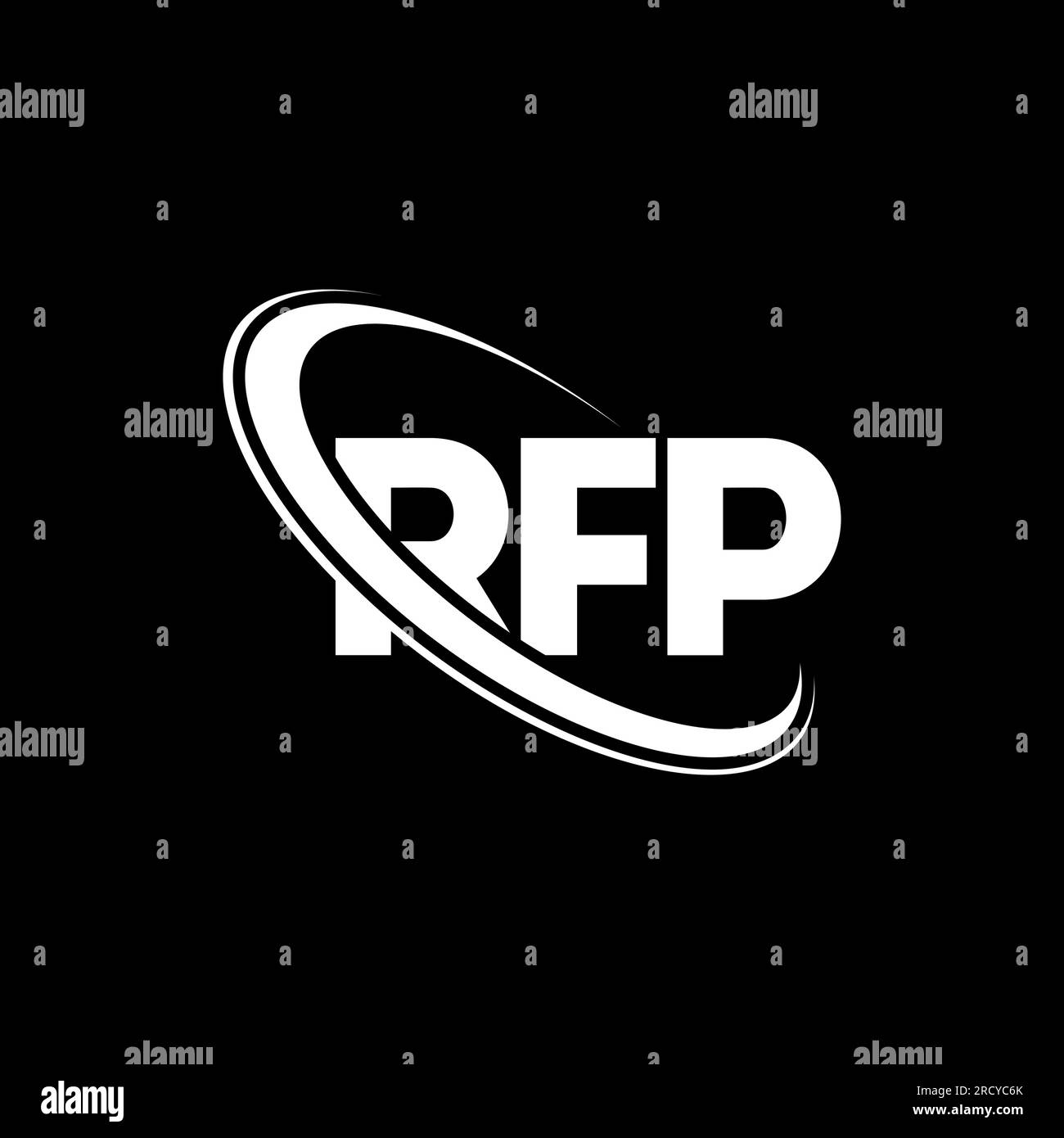Rfp minimalist logo Stock Vector Images - Alamy
