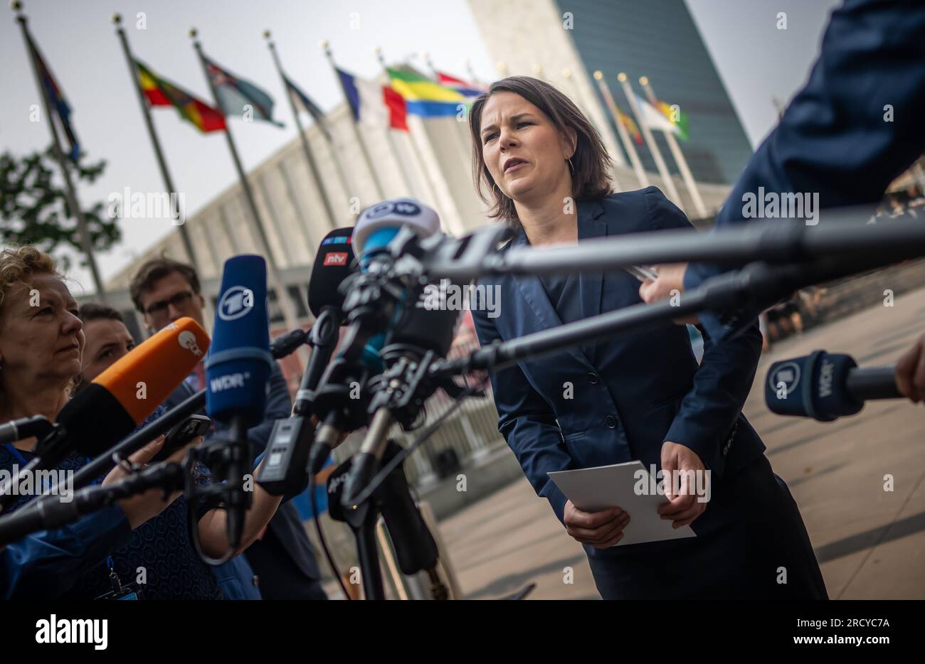 New York, USA. 17th July, 2023. Annalena Baerbock (Bündnis 90/Die ...