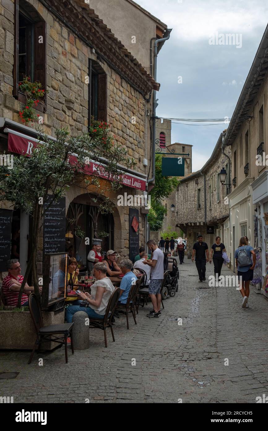 Carcassonne is a French fortified city in the department of Aude ...