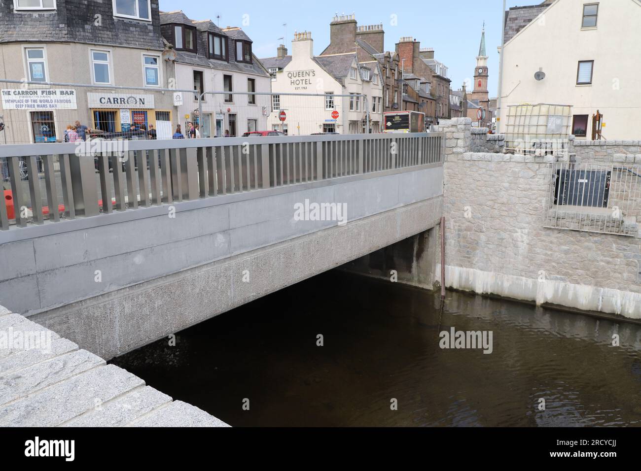 Stonehaven's new flood defences Scotland July 2023 Stock Photo - Alamy