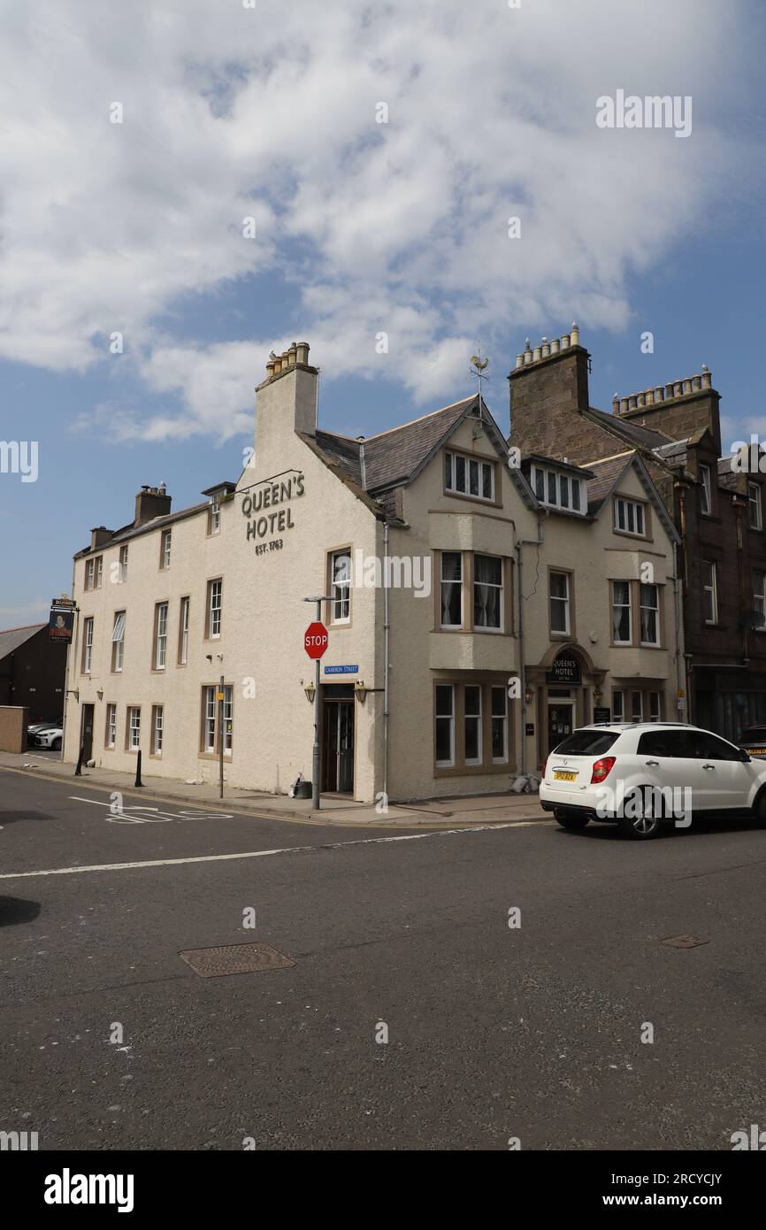 Exterior of Queen's Hotel Stonehaven Scotland July 2023 Stock Photo - Alamy