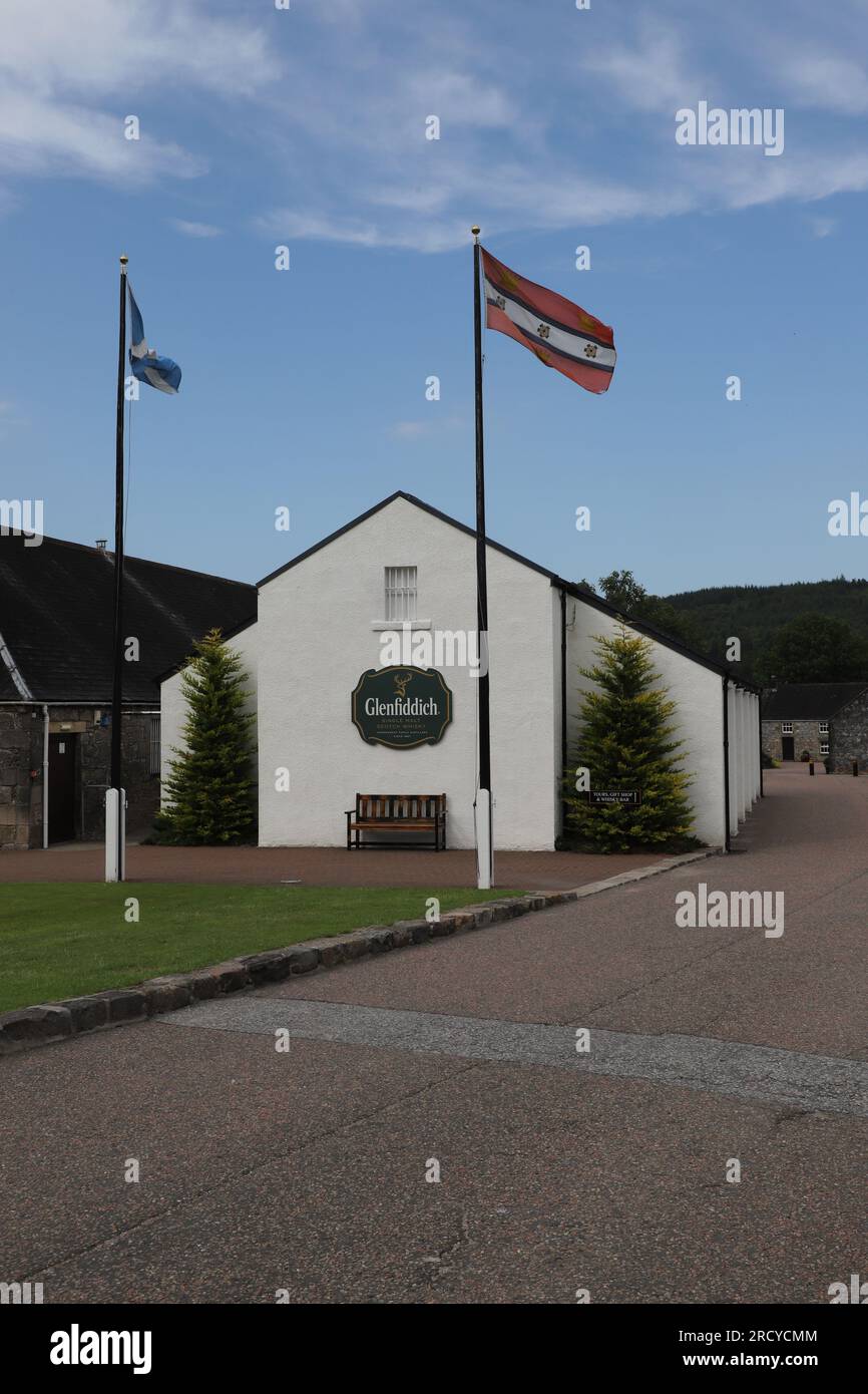 Exterior of Glenfiddich Distillery Dufftown Scotland July 2023 Stock ...