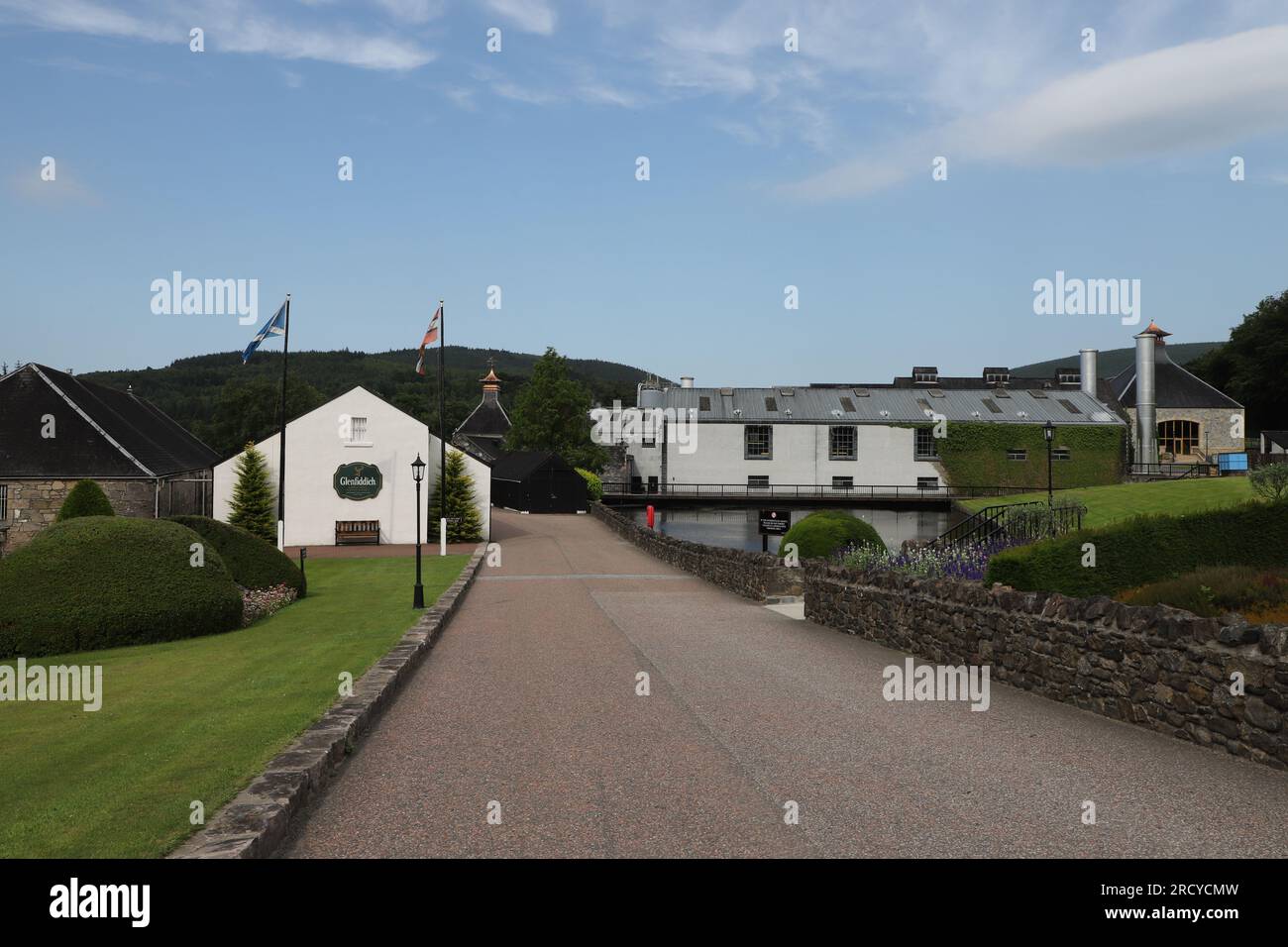 Exterior of Glenfiddich Distillery Dufftown Scotland July 2023 Stock ...