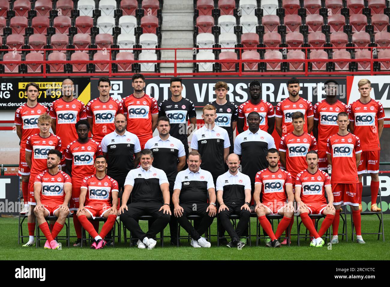 Kortrijk, Belgium. 17th July, 2023. pose for a team picture at the 2023 ...
