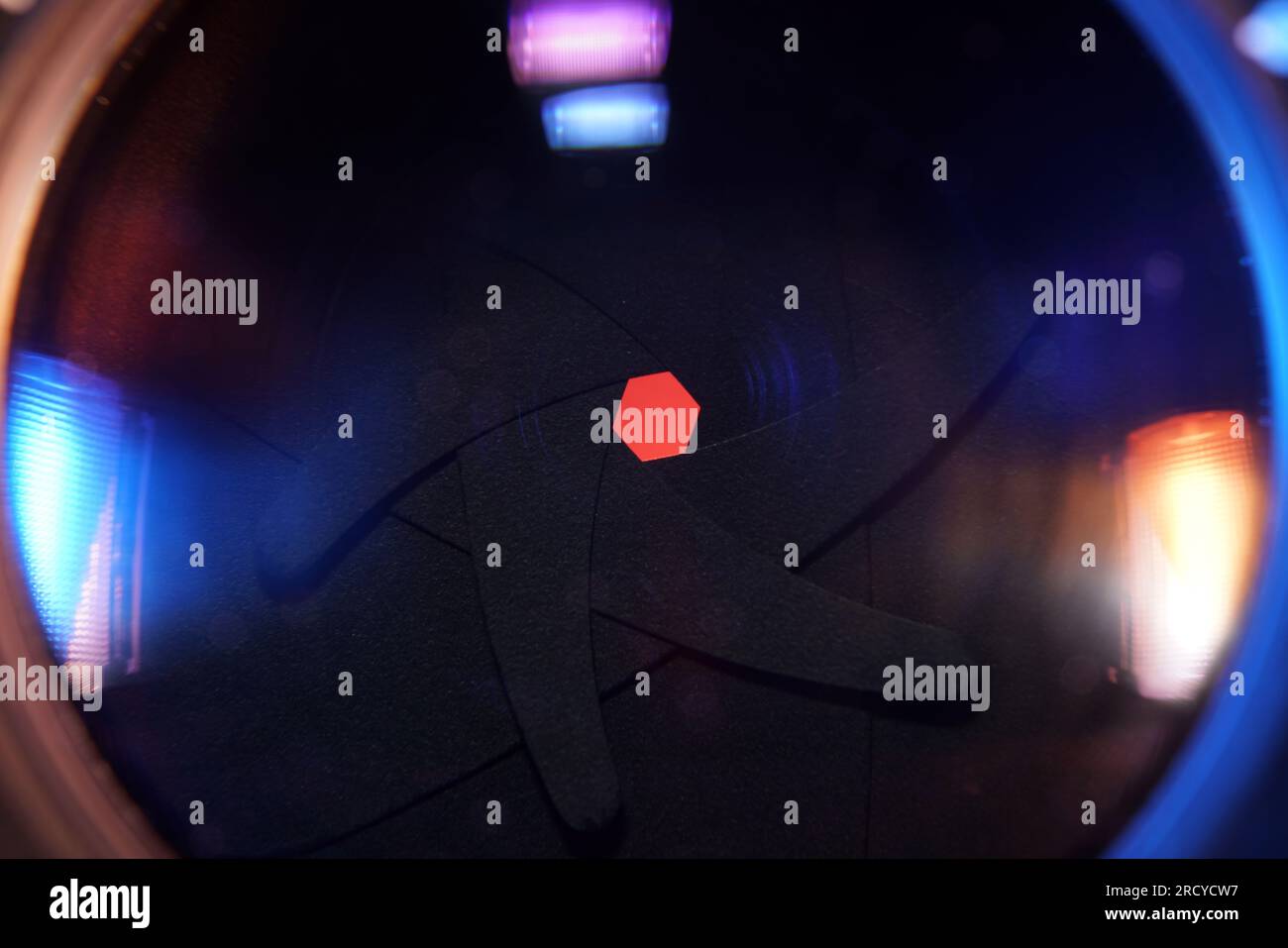 disassemble the lens for photography into its component parts Stock ...