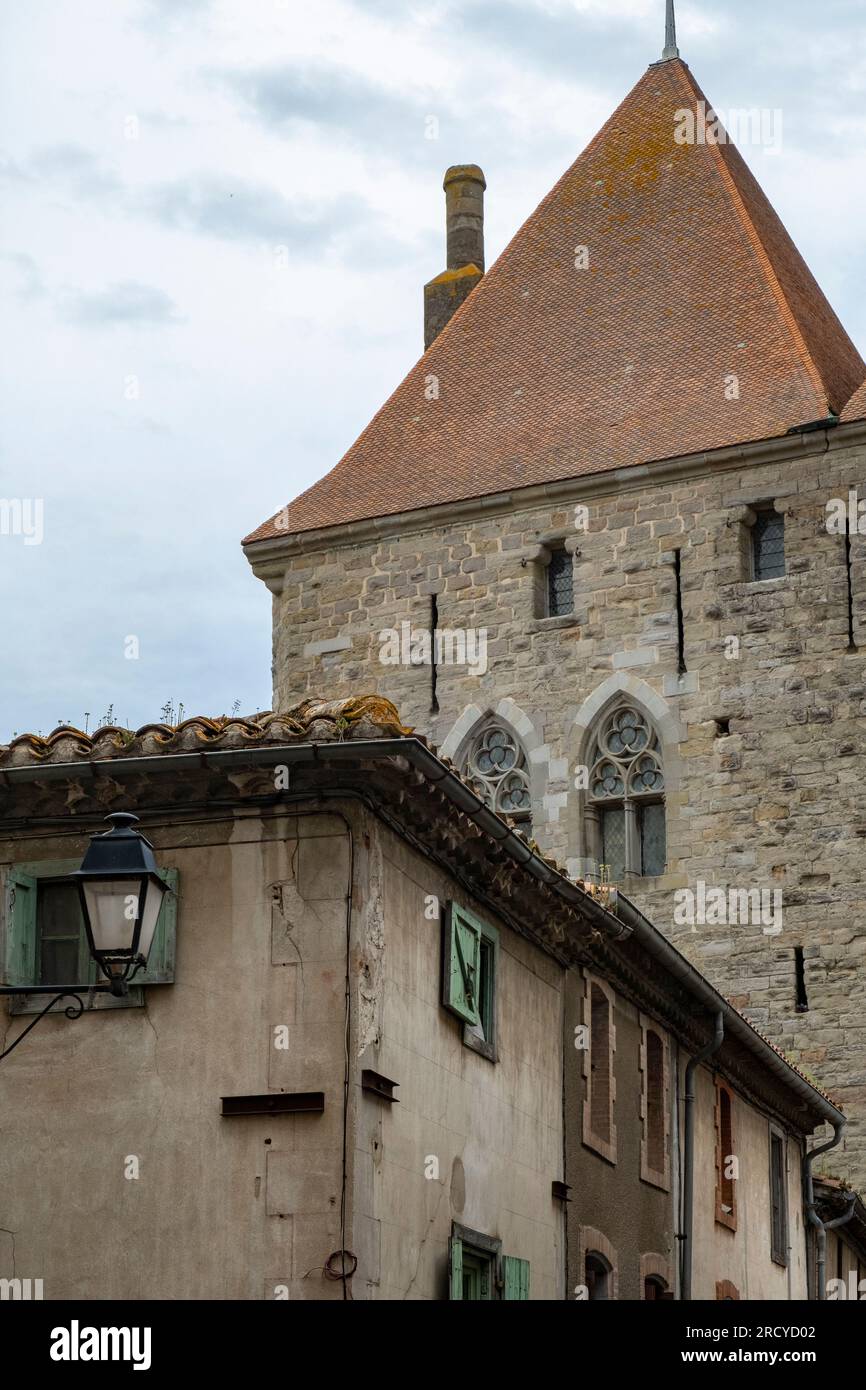 Carcassonne is a French fortified city in the department of Aude ...