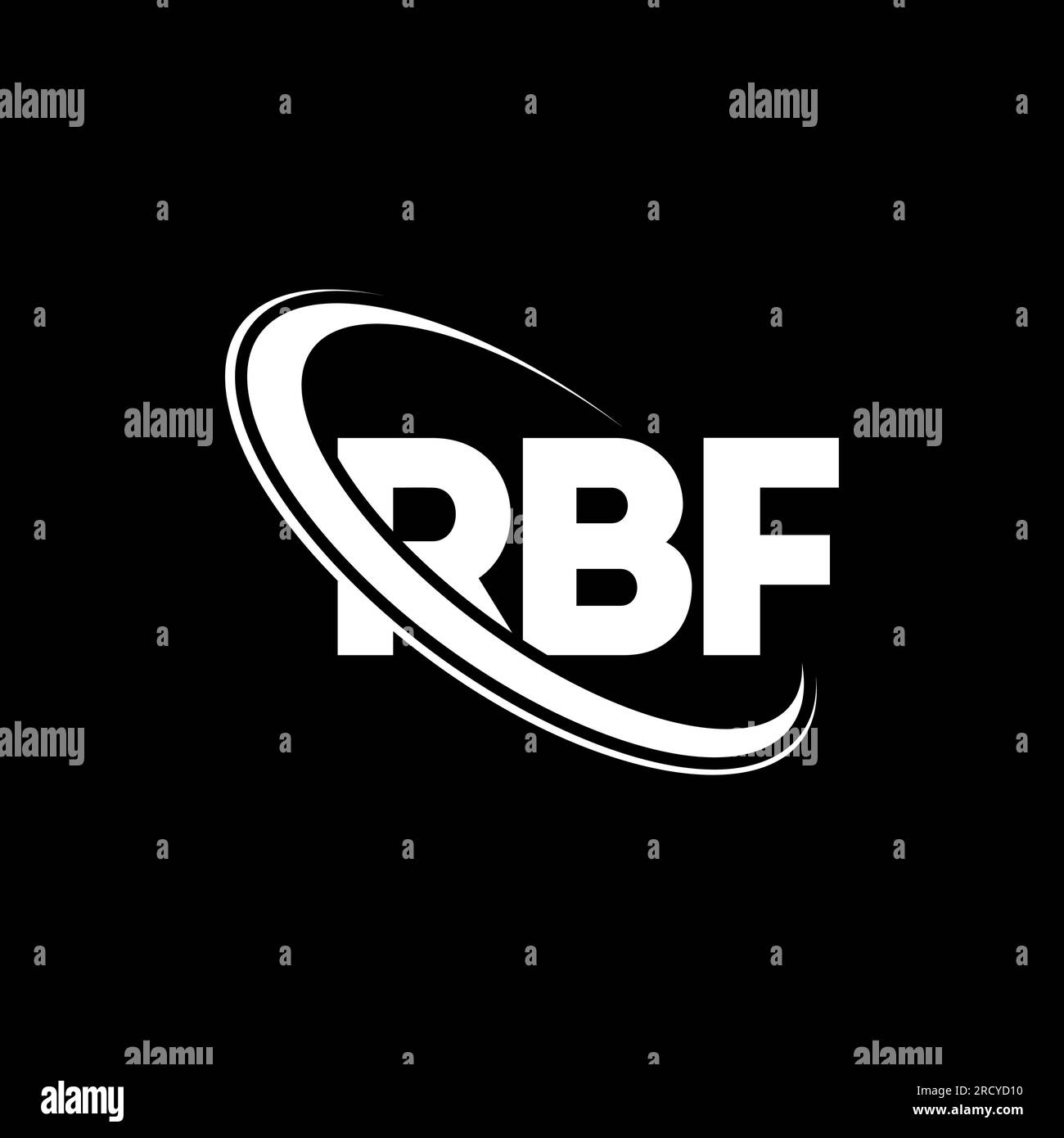 RBF logo. RBF letter. RBF letter logo design. Initials RBF logo linked with circle and uppercase ...