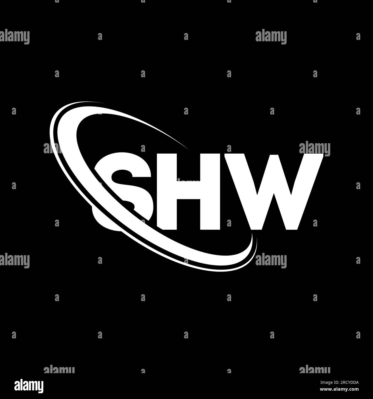 Letter shw logo Black and White Stock Photos & Images - Alamy