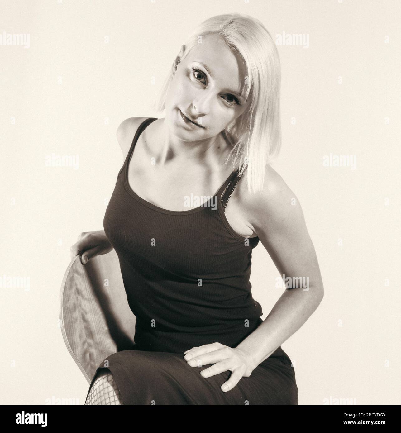 Sarah Blackwood lead singer of Dubstar, and as Client B in the band ...