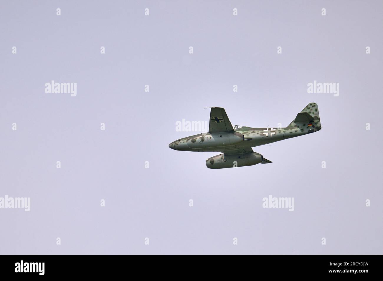 A Messerschmitt Me 262 displays at RIAT 2023 at RAF Fairford Stock ...