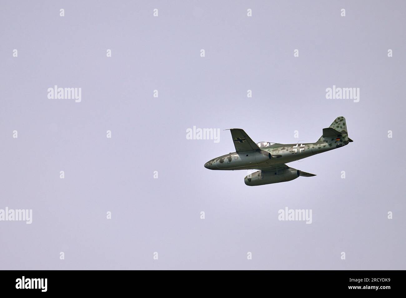 A Messerschmitt Me 262 displays at RIAT 2023 at RAF Fairford Stock ...