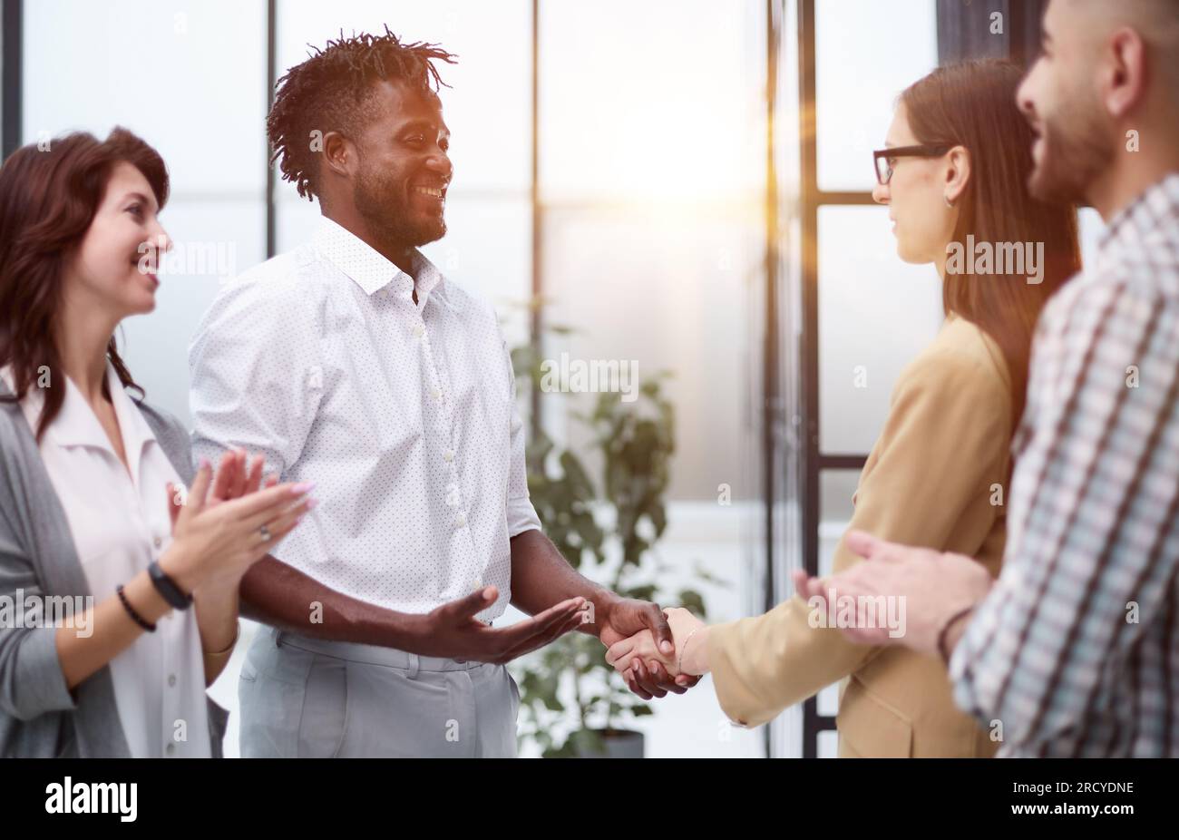 Business partner meet conversation hi-res stock photography and images ...