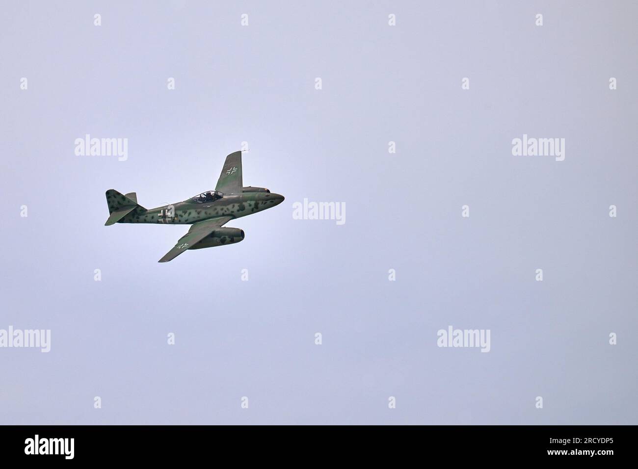 A Messerschmitt Me 262 displays at RIAT 2023 at RAF Fairford Stock ...