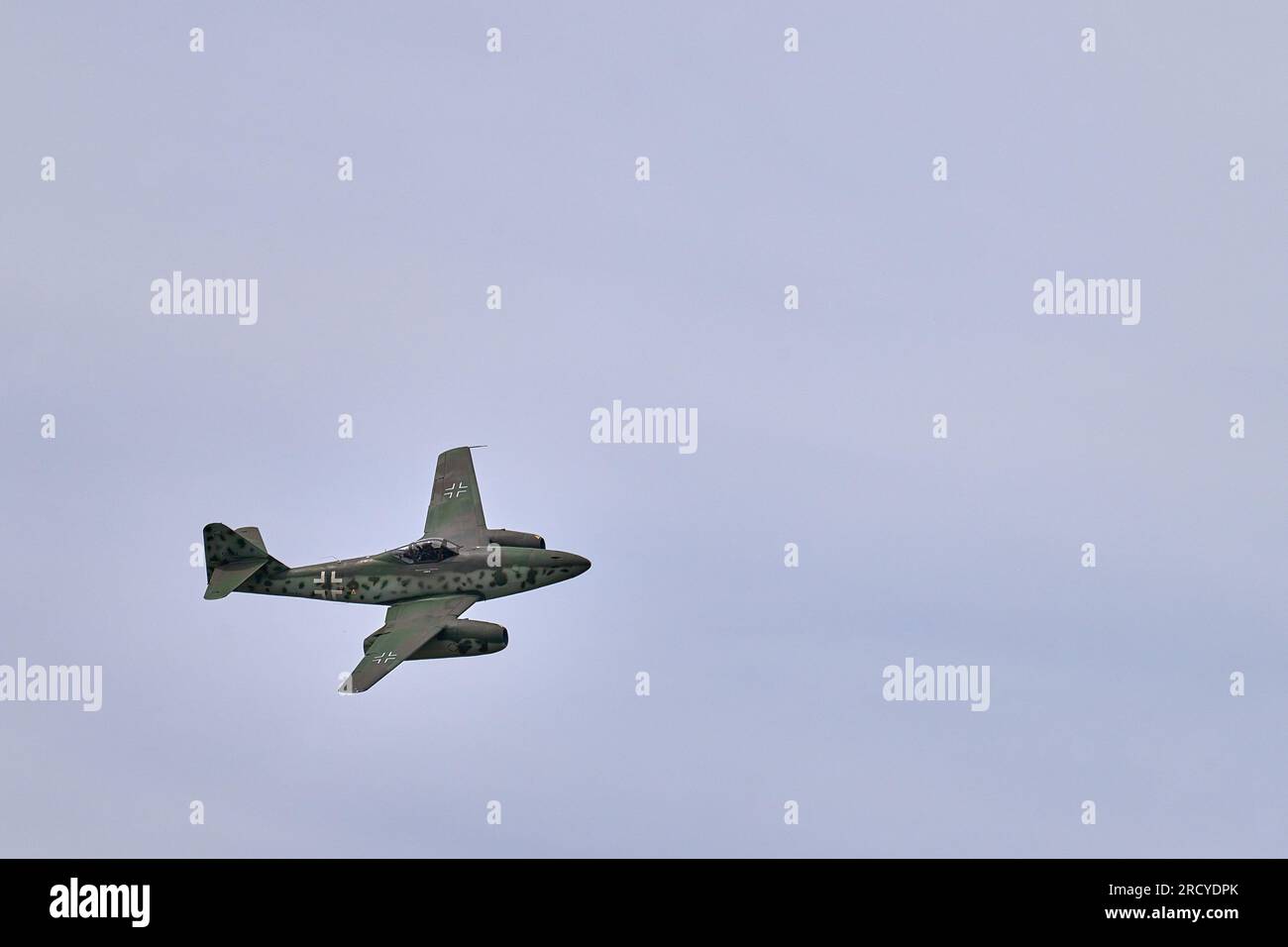 A Messerschmitt Me 262 displays at RIAT 2023 at RAF Fairford Stock ...