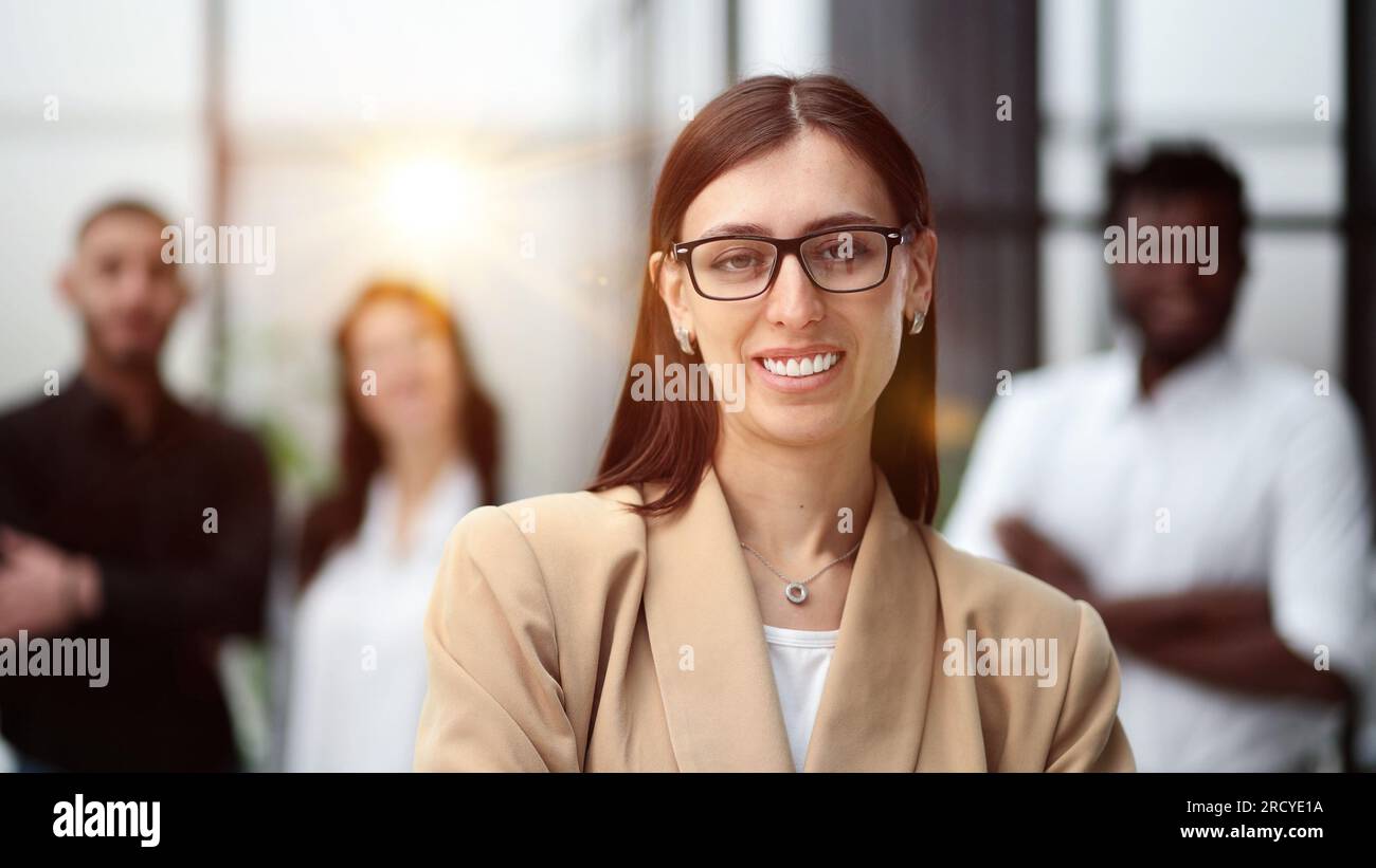Where there is focus, success flows. Successful woman concept Stock ...