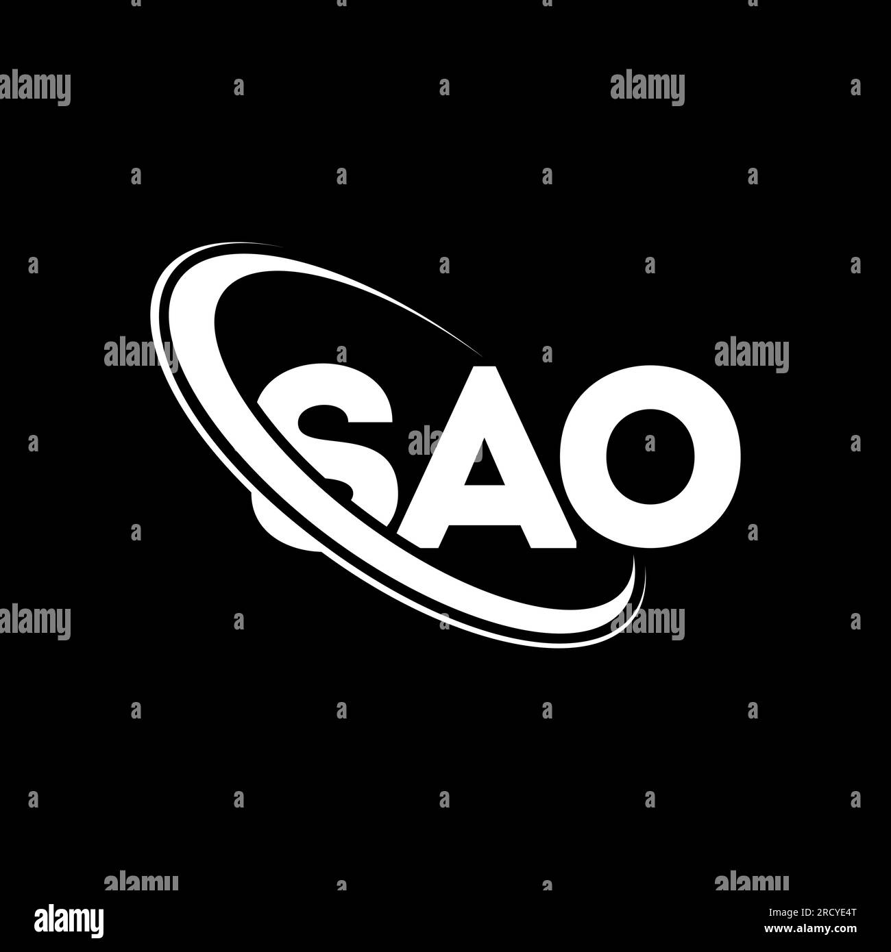 SAO logo. SAO letter. SAO letter logo design. Initials SAO logo linked ...