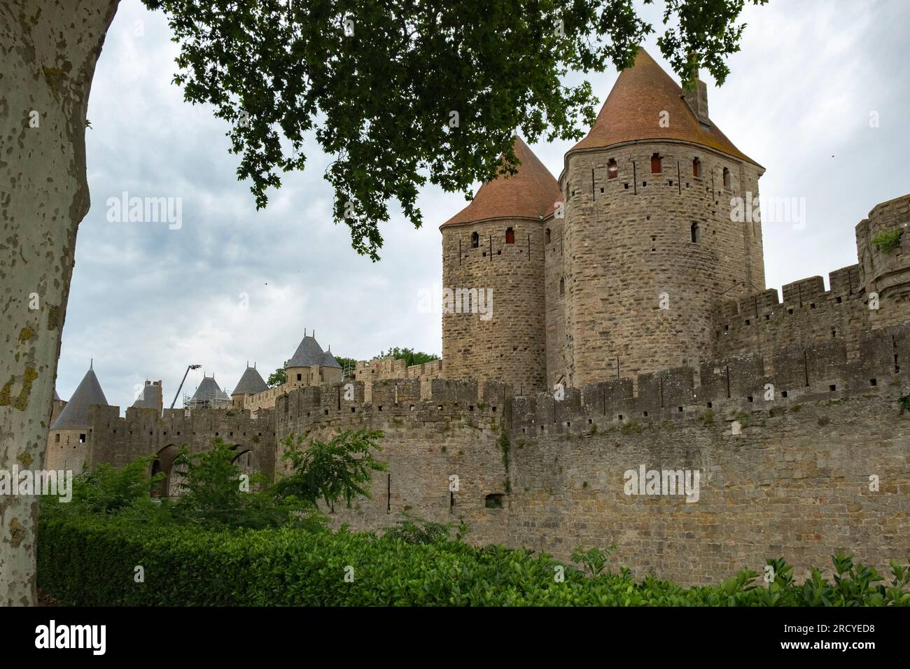 Carcassonne is a French fortified city in the department of Aude ...