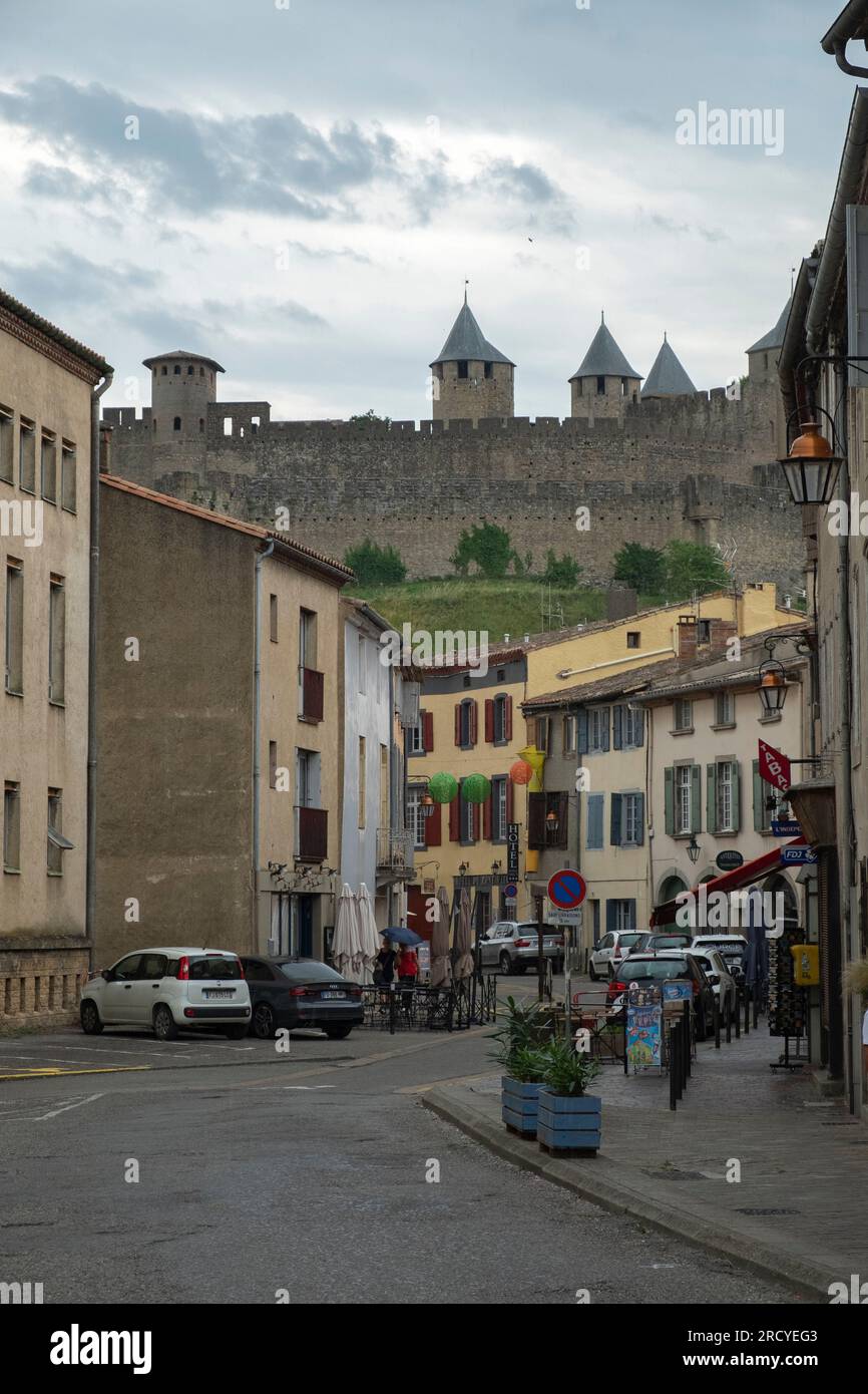 Carcassonne is a French fortified city in the department of Aude ...