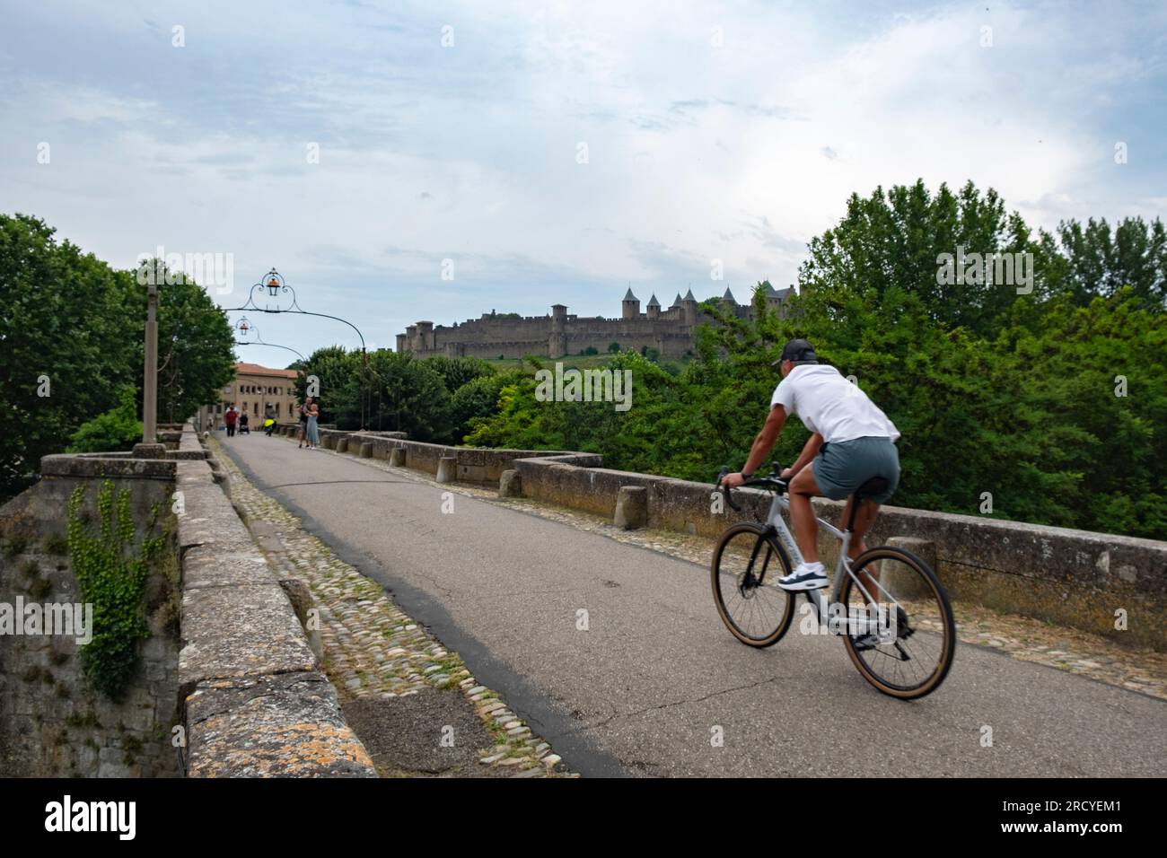 Carcassonne is a French fortified city in the department of Aude ...