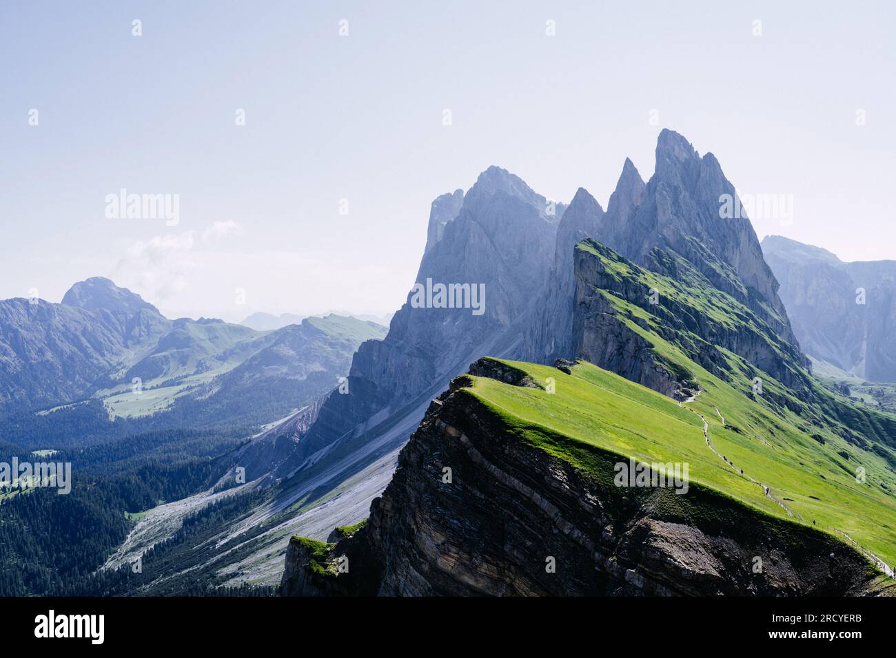 Fascinating mountain Seceda in the Puez-Odle Nature Park with ...