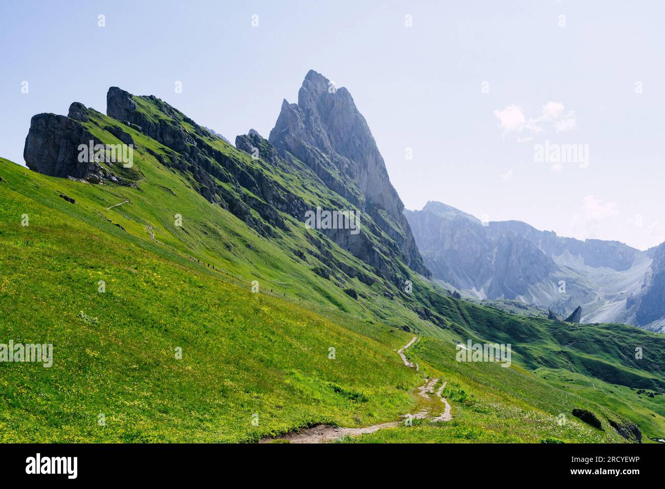 Fascinating mountain Seceda in the Puez-Odle Nature Park with ...