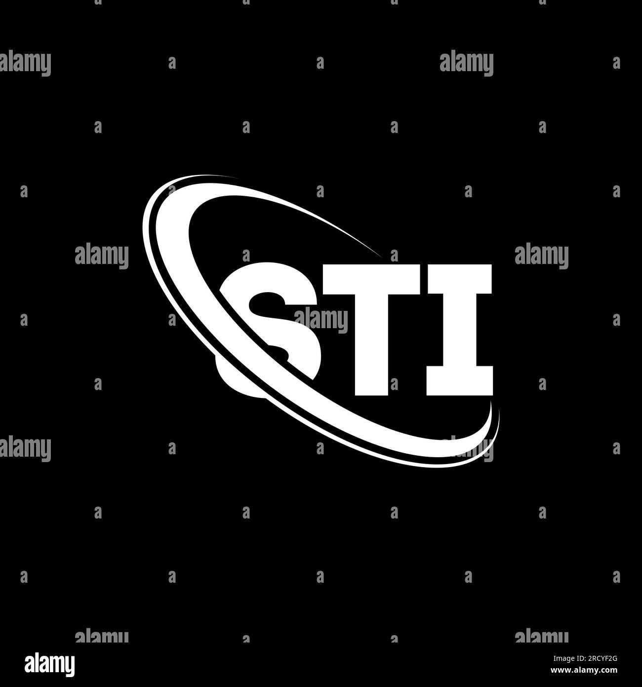 STI logo. STI letter. STI letter logo design. Initials STI logo linked ...