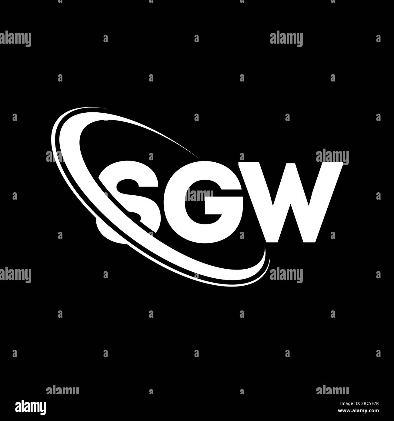 SGW logo. SGW letter. SGW letter logo design. Initials SGW logo linked ...