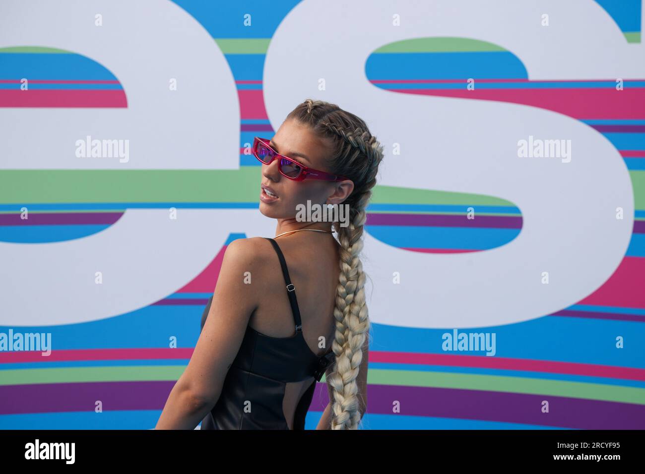 16.07.2023. Russia. Moscow. Singer Lyusya Chebotina (Lyudmila Chebotina ...