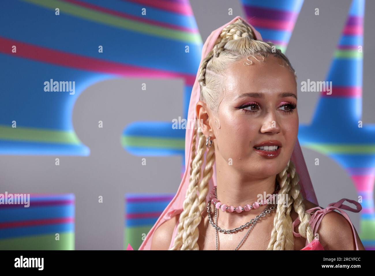 16.07.2023. Russia. Moscow. Singer Klava Coca (Claudia Vysokova) at the ...