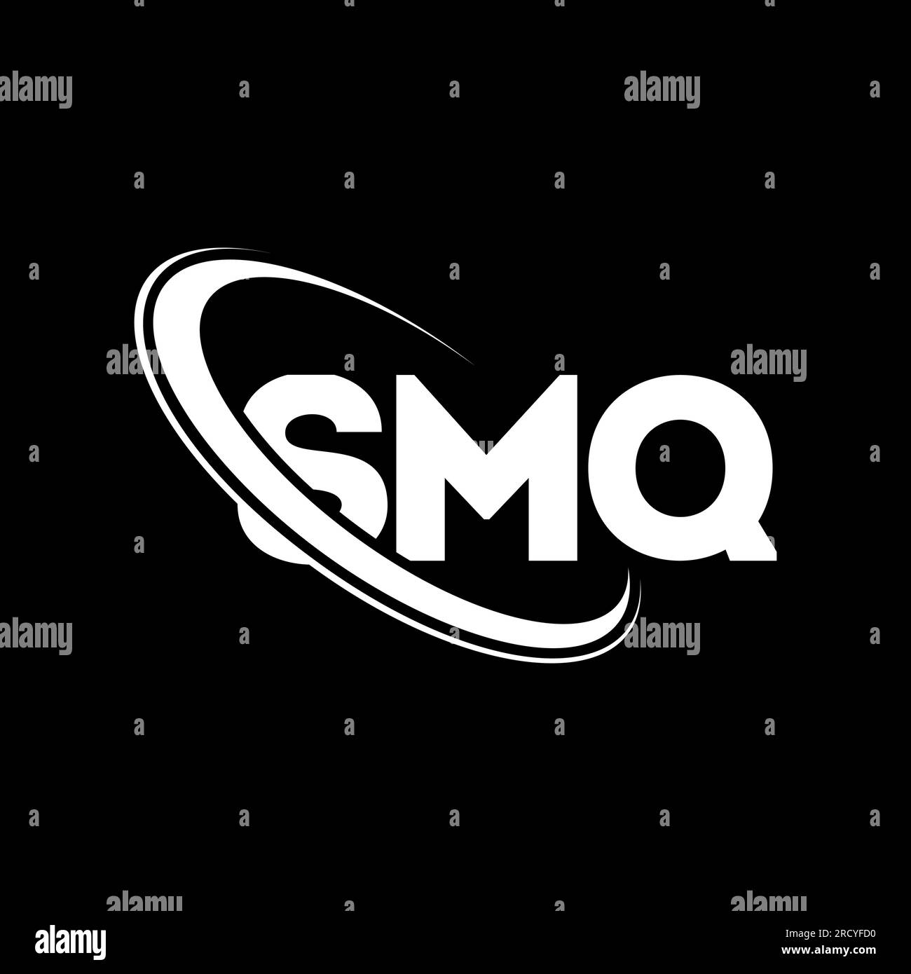 SMQ logo. SMQ letter. SMQ letter logo design. Initials SMQ logo linked ...