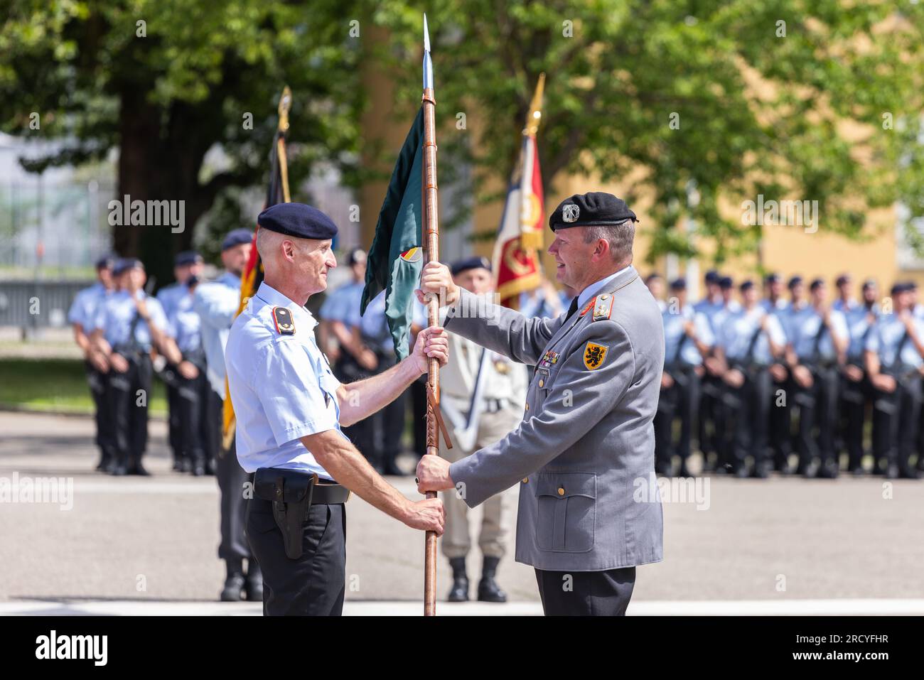17 July 2023, Baden-Württemberg, Müllheim: Major General Ruprecht von ...