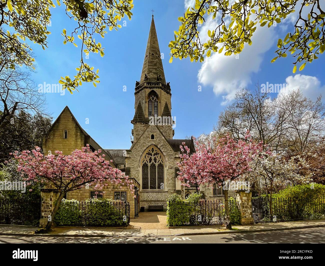 England, United Kingdom, April 2023, view of St. Mary The Boltons in ...