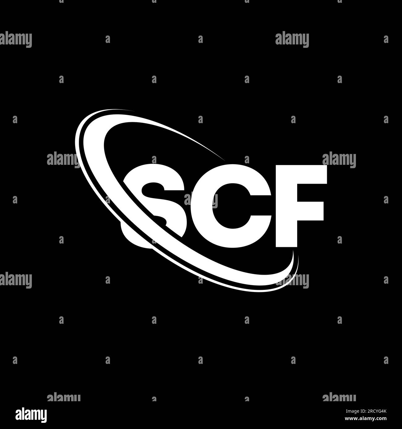 SCF logo. SCF letter. SCF letter logo design. Initials SCF logo linked ...
