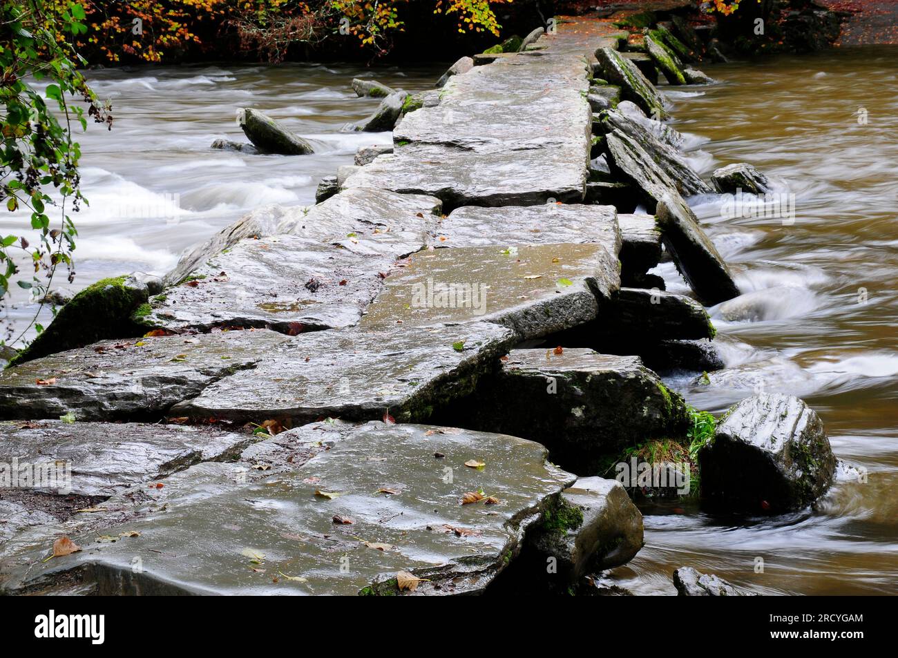 Tarr steps in the Barle valley on Exmoor National Park Stock Photo - Alamy