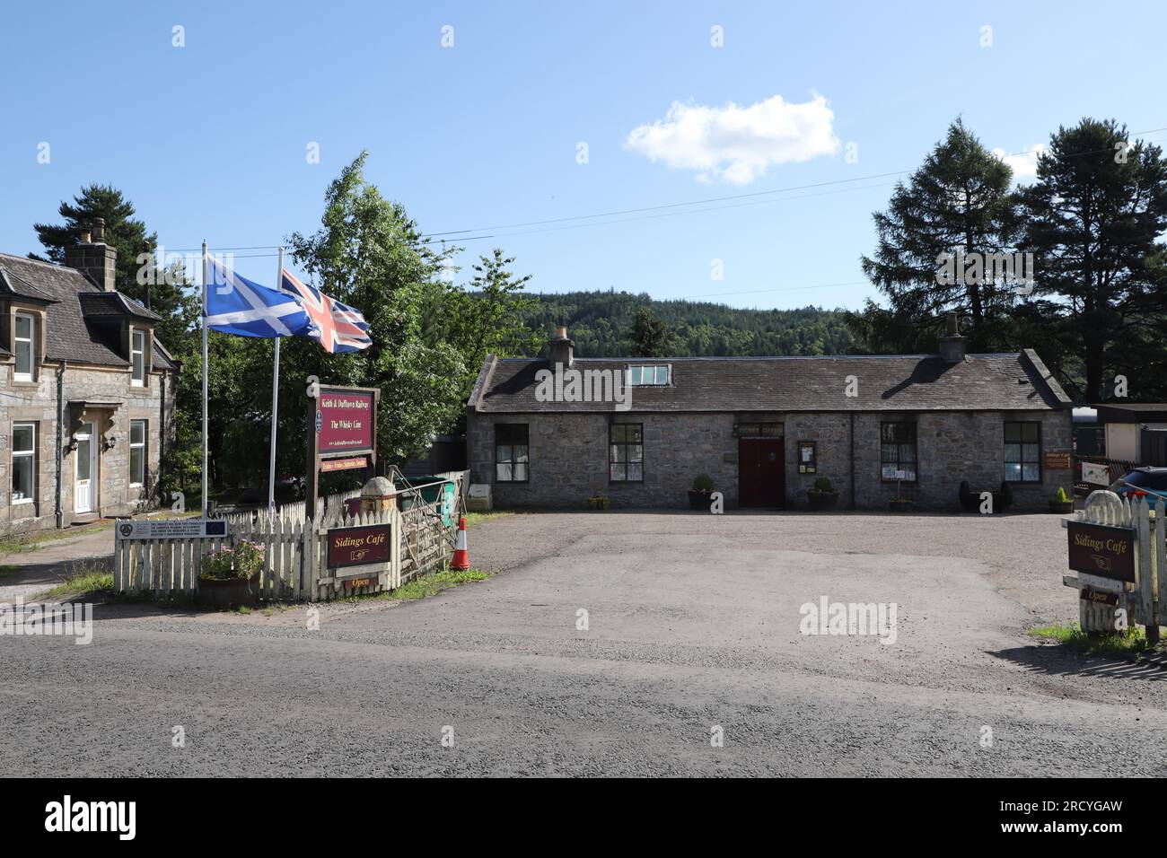 Dufftown station on the Keith to Dufftown railway the whisky Line ...