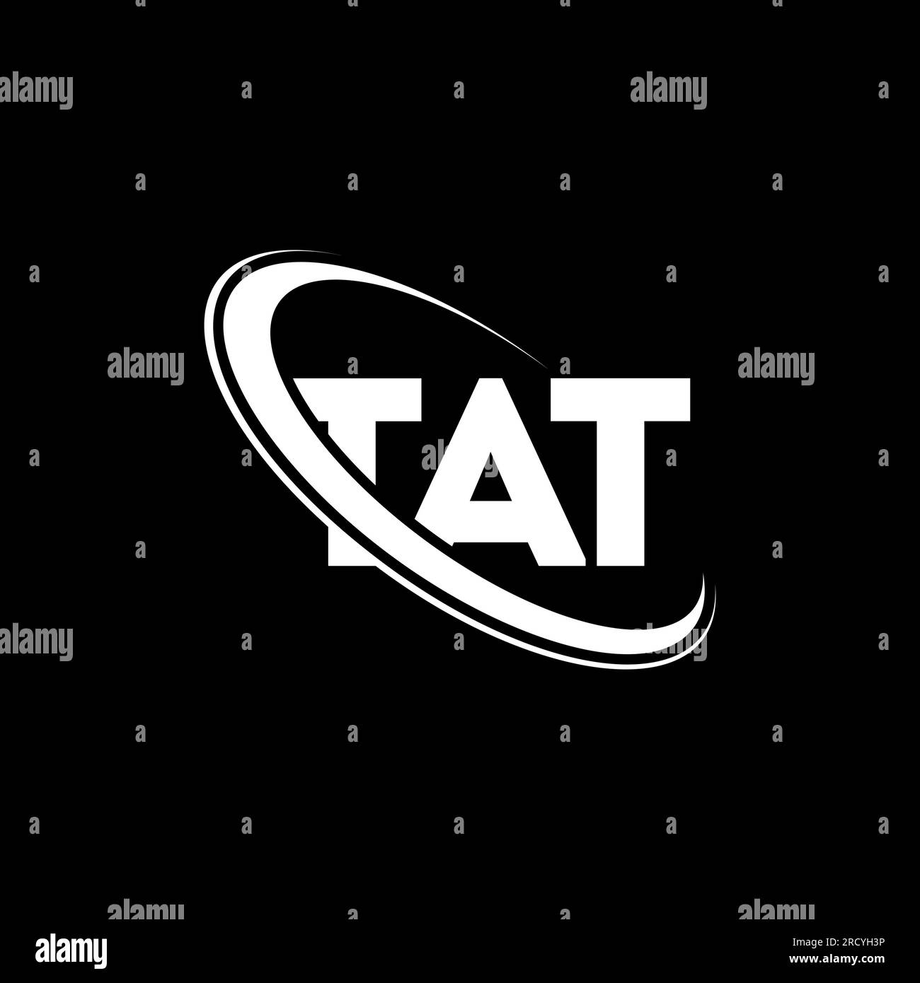 TAT logo. TAT letter. TAT letter logo design. Initials TAT logo linked ...