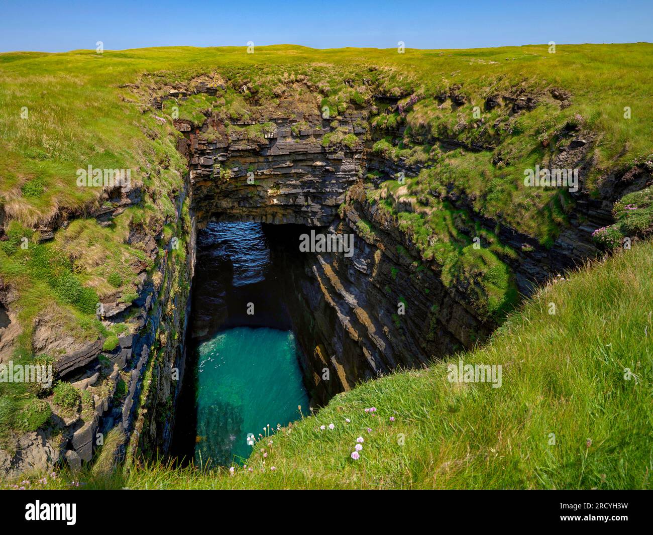 The Blow Hole at Downpatrick Head, County Mayo, Ireland Stock Photo - Alamy